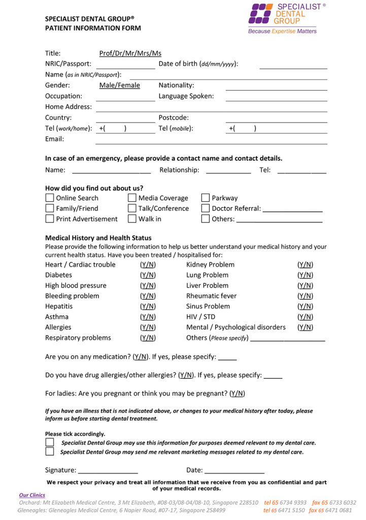 Pre-registration Form